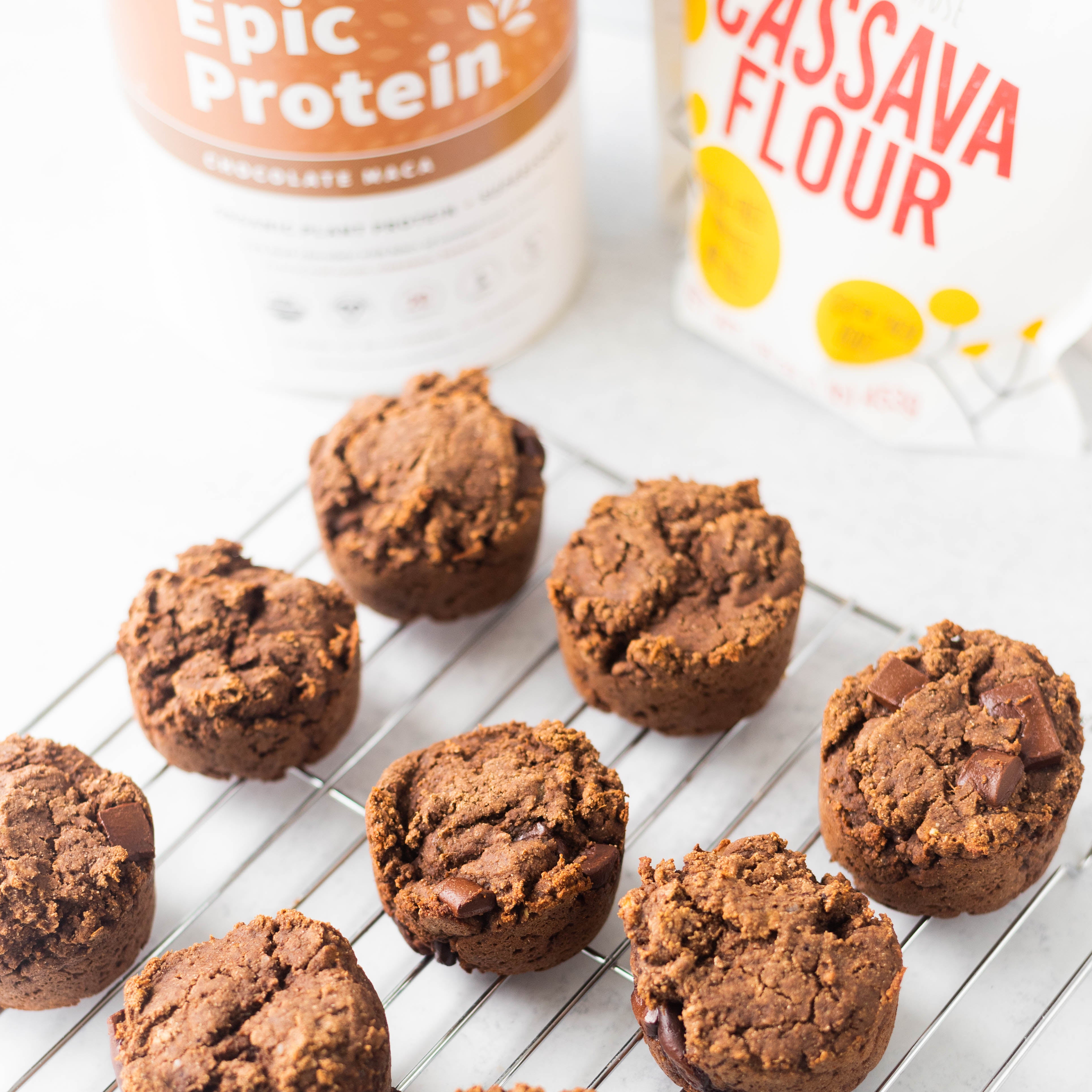 Chocolate Cassava Muffins - Sprout Living