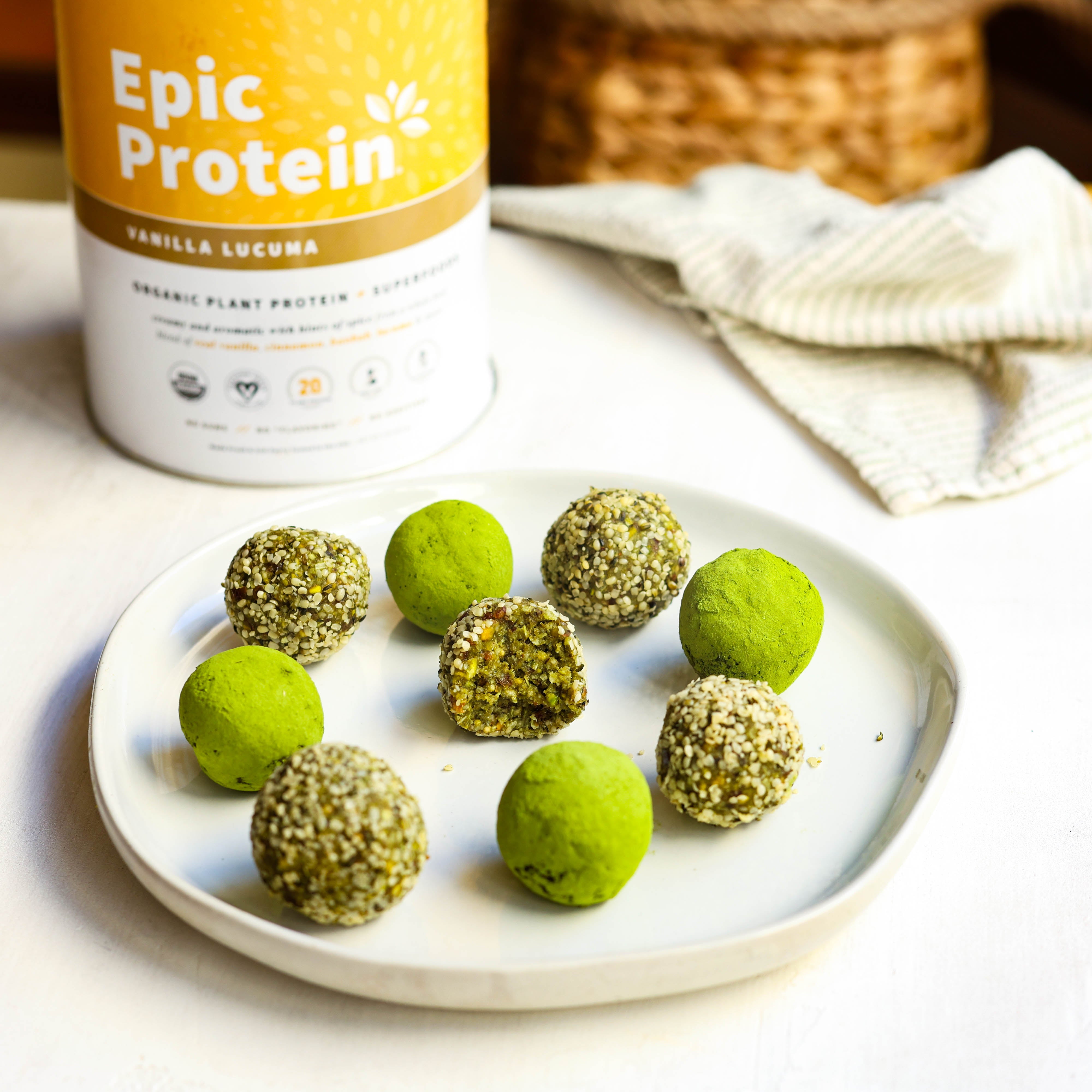 Pistachio Protein Energy Balls - Sprout Living