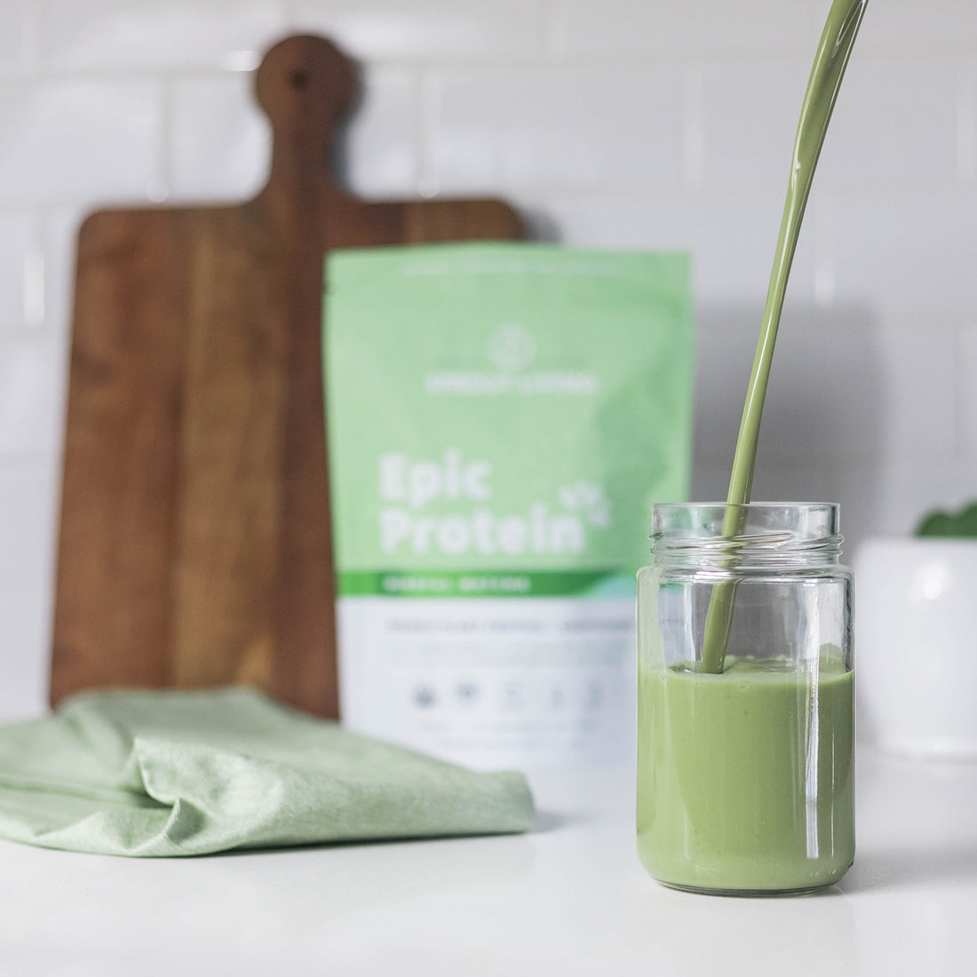 Organic Plant Protein + Adaptogens, Mindful Matcha. Additive Free ...