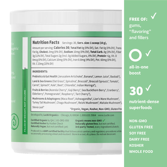Colorfuel Greens Jar | Organic & Vegan - Sprout Living