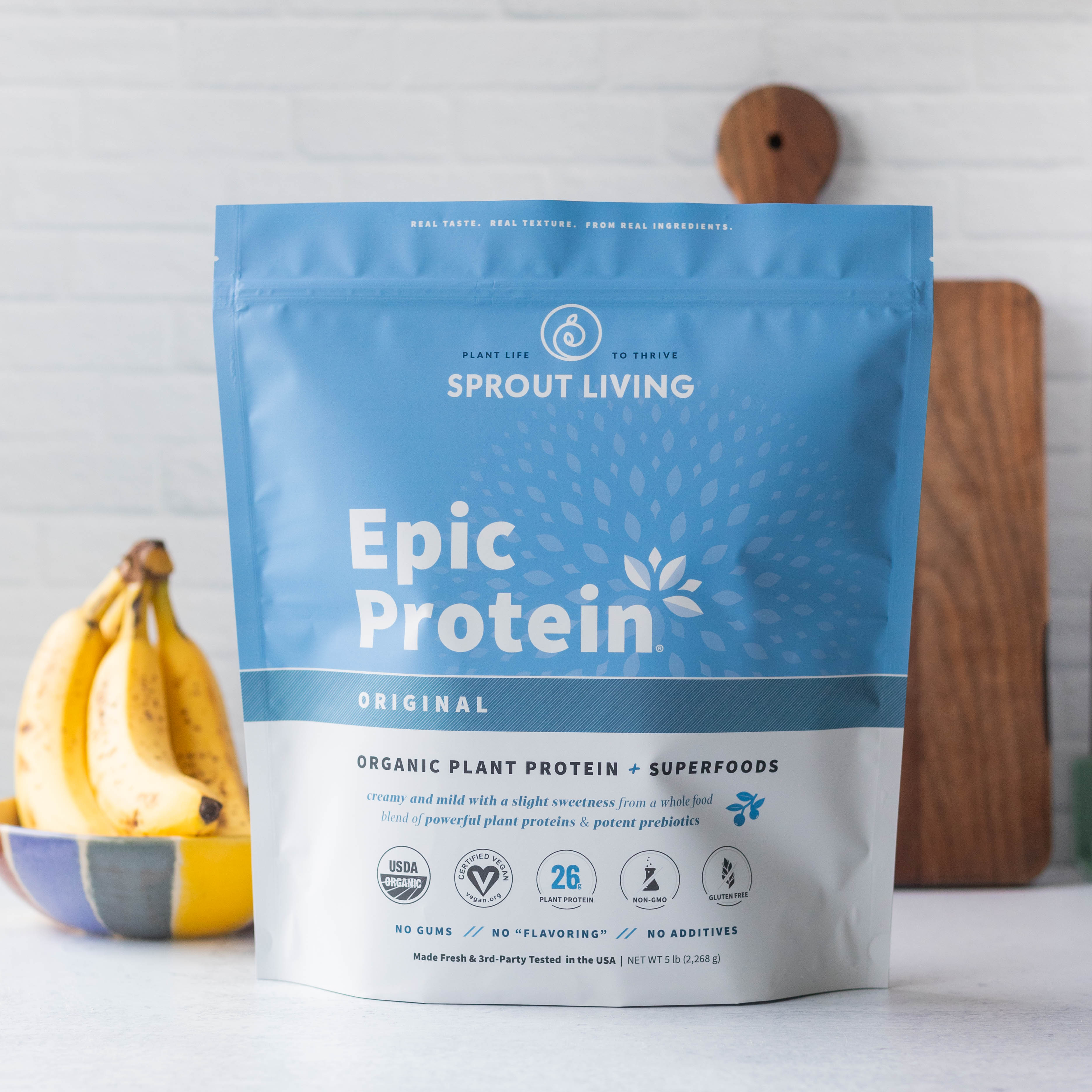 Organic Plant Protein + Superfoods, Original. Additive-Free. - Sprout ...