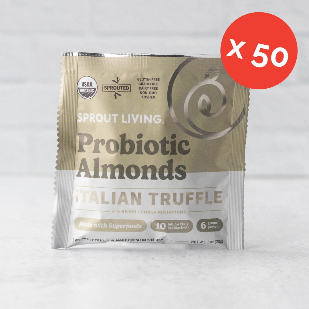 Probiotic Almonds, Italian Truffle, Bulk - Sprout Living