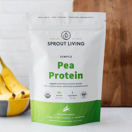 Organic Pea Protein. 100% Pure, Ultra-Clean, Complete, Additive-Free ...