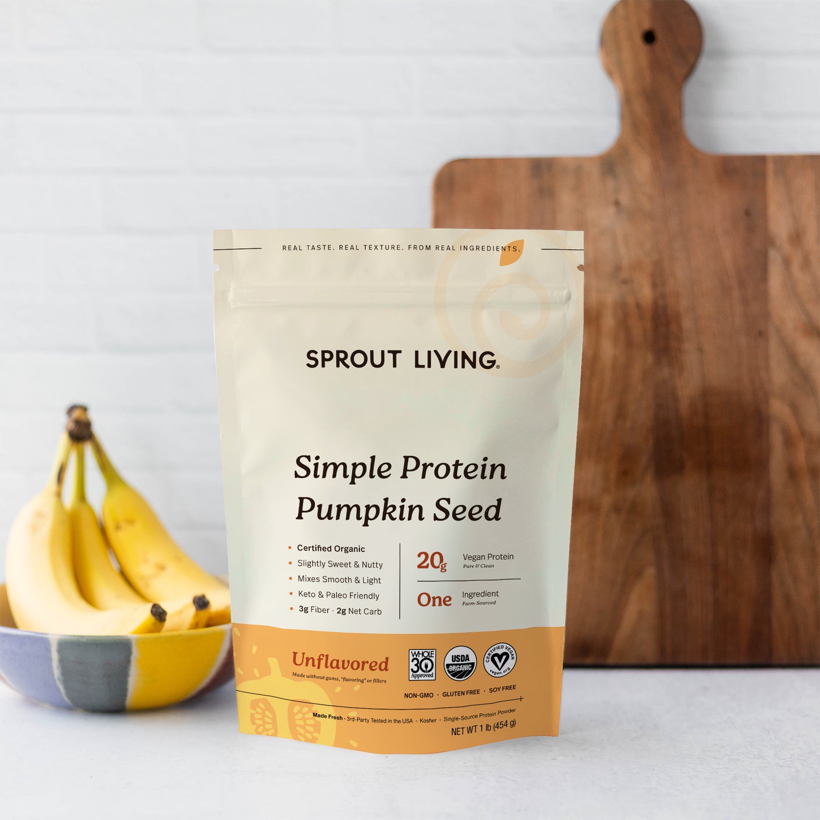 Pumpkin Seed Protein 1lb | Organic & Vegan - Sprout Living